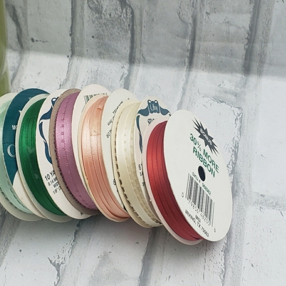 Offray | Holiday | New Lot 6 Vintage Spools Craft Ribbons | Poshmark